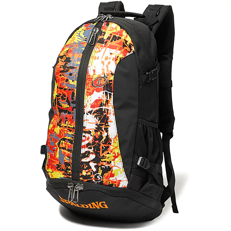 ケイジャー グラフィティ オレンジ×レッド バスケットボール バッグ 40