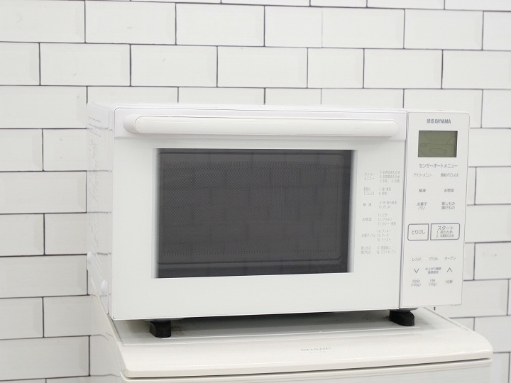 アイリスオーヤマ製2021年式中古オーブンレンジ WLMO-F1801-W