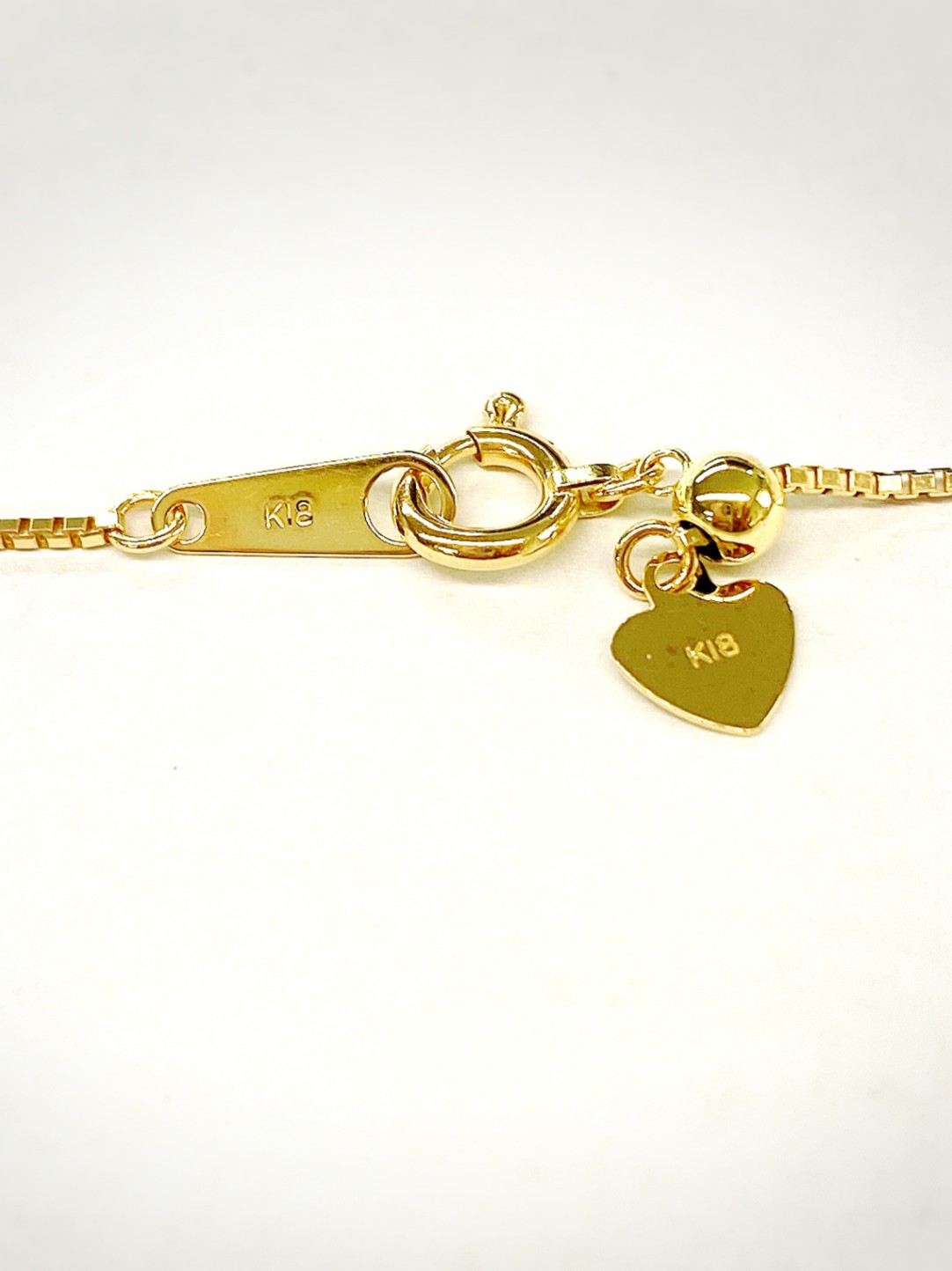 K18 1.2Φベネチアンチェーンスライド金具付き 50cm | ネックレス,K18 | | 井嶋金銀工業 ジュエリーショップ