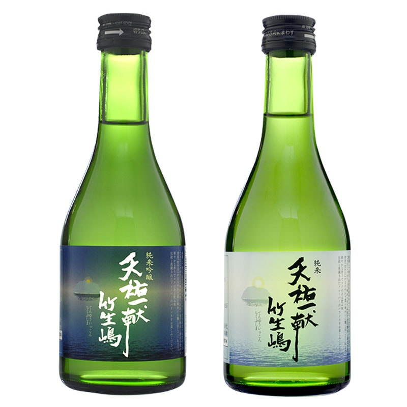 送料無料 吉田酒造 天祐一献 竹生嶋 飲み比べ300ml×2本セット（純米吟醸 純米） 300ml瓶*2本 | 日本酒,送料無料セット | IMASHIGA～イマシガ～