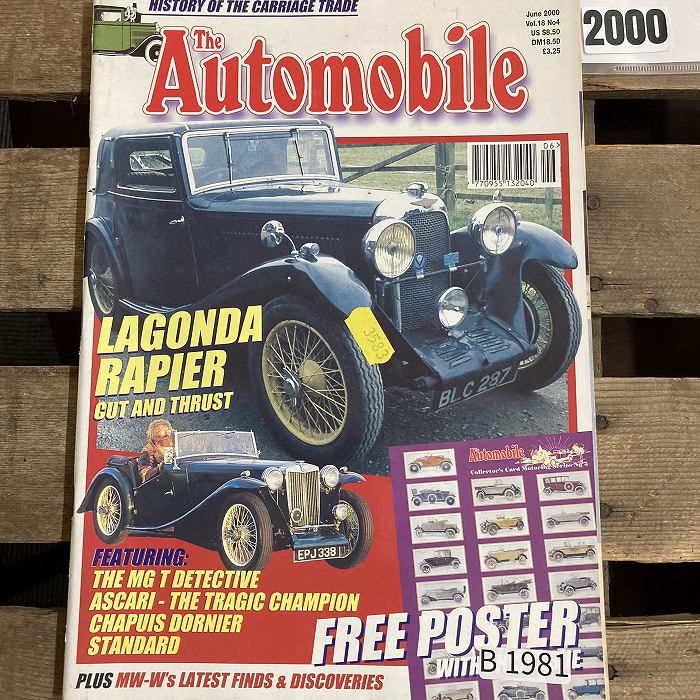 B1981 「THE AUTO MOBILE」2000 オートモービル 英国 旧車雑誌 | ヴィンテージブック/本/雑誌 ...