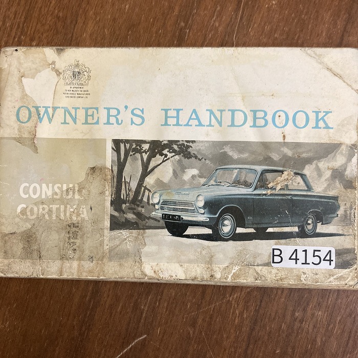 B4154 「FORD CONSUL CORTINA OWNER'S HAND BOOK」英国旧車書籍 | ヴィンテージブック/本/雑誌 ...