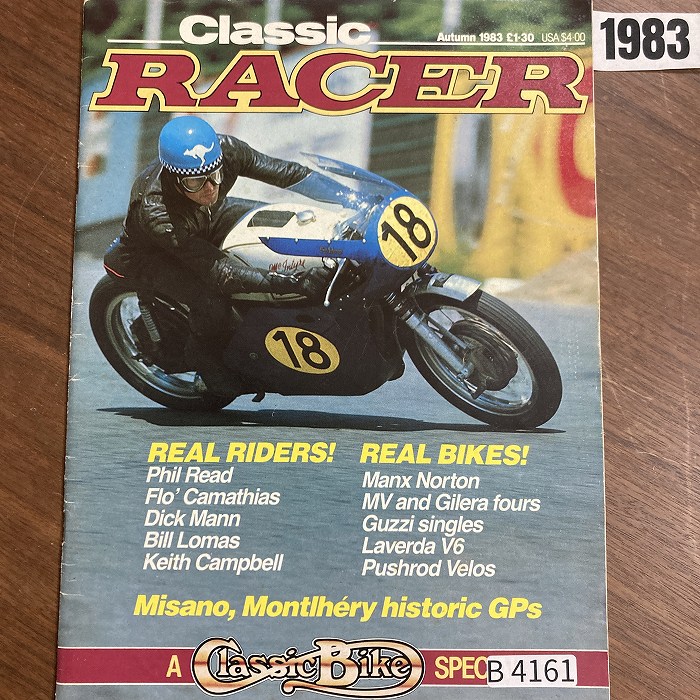 B4161 1983 「Classic RACER」クラシックレーサー 英国 旧車雑誌 | ヴィンテージブック/本/雑誌 ...