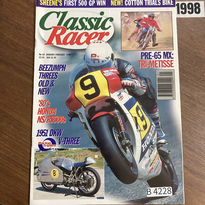 B4228 1998 「Classic RACER」クラシックレーサー 英国 旧車雑誌 | ヴィンテージブック/本/雑誌 ...