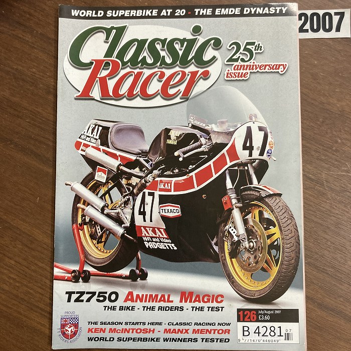 B4281 2007 「Classic RACER」クラシックレーサー 英国 旧車雑誌 | ヴィンテージブック/本/雑誌 ...