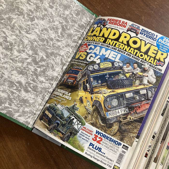 B4088 2014 バインダー7冊セット「LAND ROVER OWNER International」ランドローバーオーナー ...