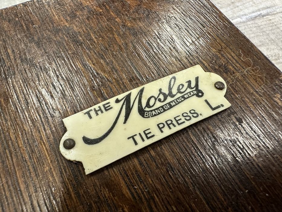 107393 ヴィンテージ 「THE Mosley BRAND OF MENS WEAR TIE PRESS.」 ネクタイプレス MADE ...