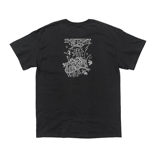 【INSTANT×7STARS】30TH 宝船 POCKET TEE black インスタント Tシャツ スケートボード スケボー ...