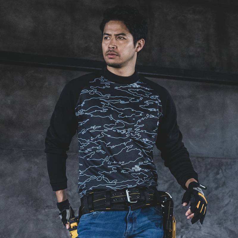 BURTLE バートル 4093 モックネック 長袖 Tシャツ 裏起毛 ハイネック ストレッチ 吸汗速乾 制電 メンズ レディース 秋冬 作業服 作業着 | 作業着・作業服,かっこいい ...