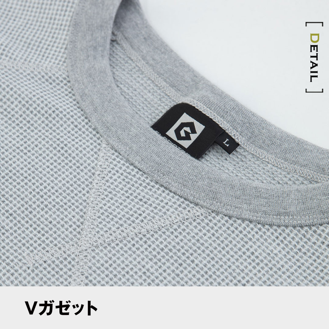 GLADIATOR グラディエーター G438 長袖 Tシャツ 5ポケット ワッフル 収納力 メンズ レディース 春夏秋冬 作業服 作業着 ...