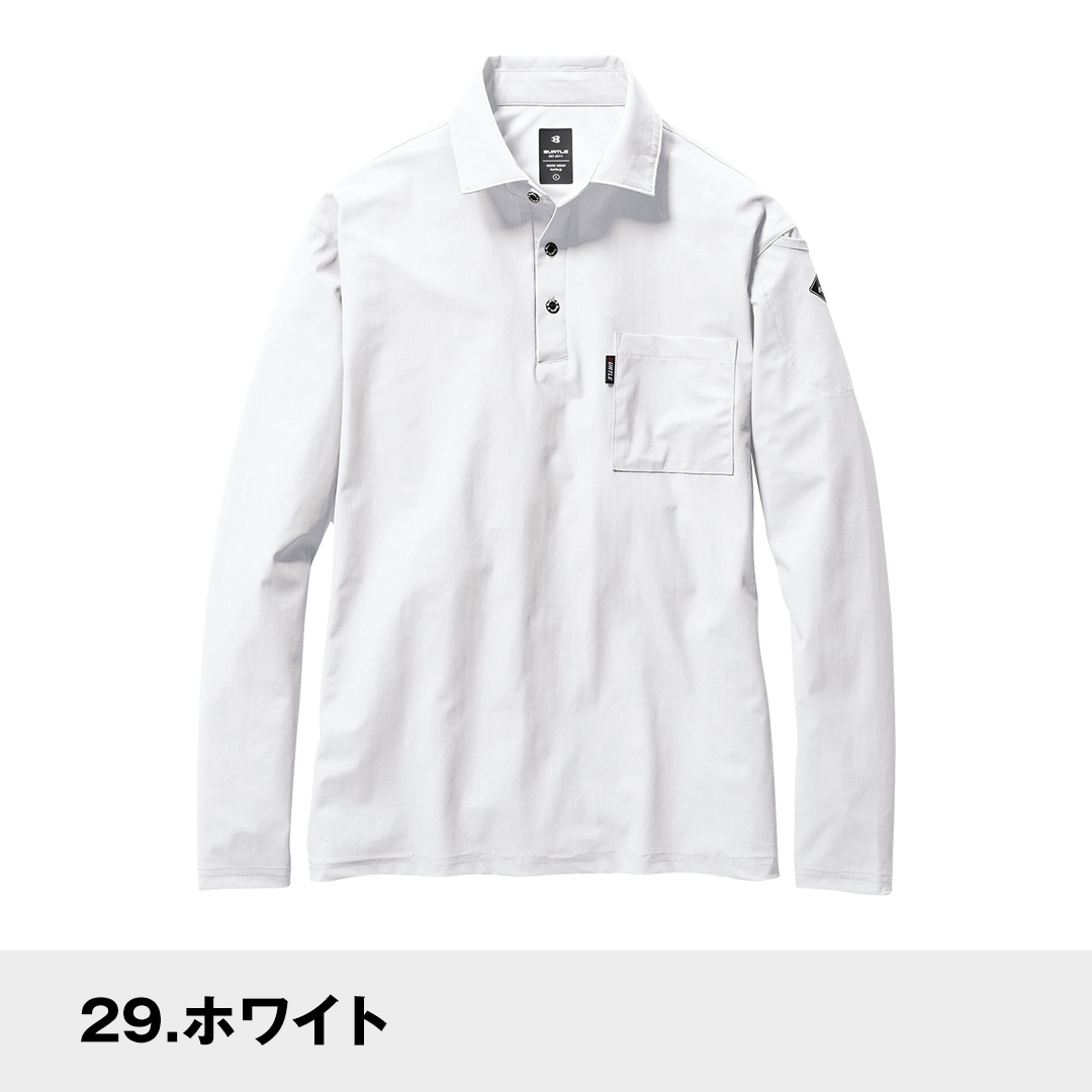 BURTLE バートル 235 長袖 ポロシャツ 接触冷感 吸汗速乾 UVカット メンズ オールシーズン 作業服 作業着 | 作業着・作業服,かっこいい・おしゃれなブランド作業服,BURTLE ...