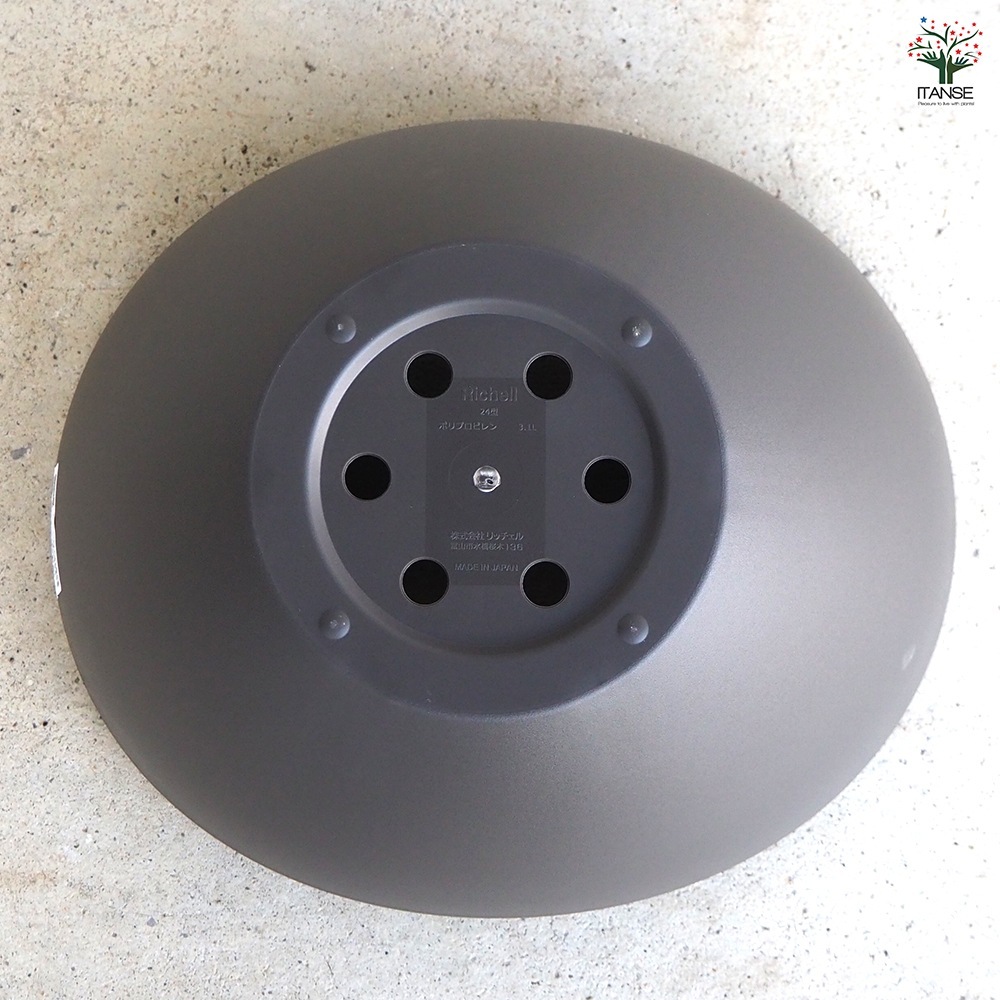 ギャザリン ボウル ダークグレー 【資材 Sサイズ&花と野菜の培養土 ふかふか仕立て5L】｜ 【植物のITANSE】全品送料無料・即出荷!