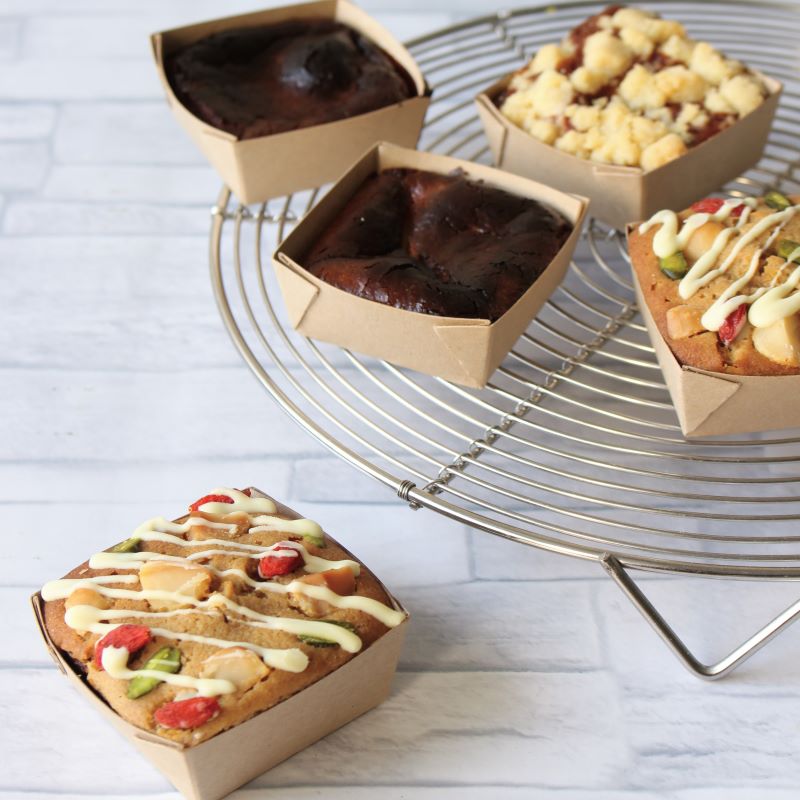 クラフトトレー IK PTT-45 クラフト （100枚入） | 焼成用紙トレー | 伊藤景マーケット