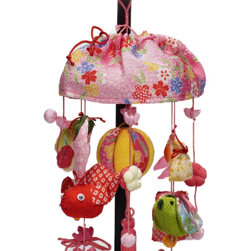 【つるし飾り】10号 桜あかり 〈女の子〉[233-055] | すべての商品 | 創業慶応元年-雛人形・五月人形の専門店-人形の岩崎