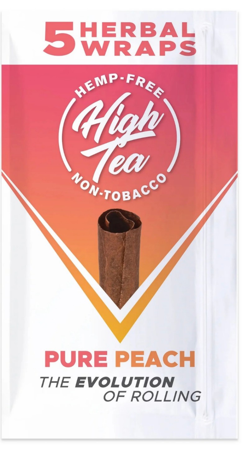 High Tea Herbal Wraps ピュア ピーチ 5枚入 | 手巻きたばこ用品,ブラント,High Tea Herbal Wraps ...