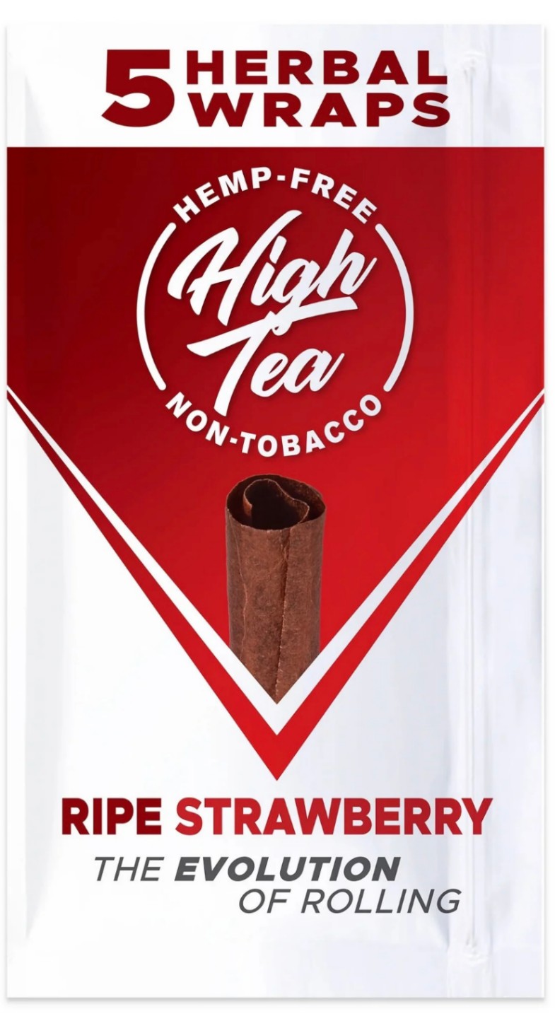 High Tea Herbal Wraps ライプ ストロベリー 5枚入 | 手巻きたばこ用品,ブラント,High Tea Herbal ...