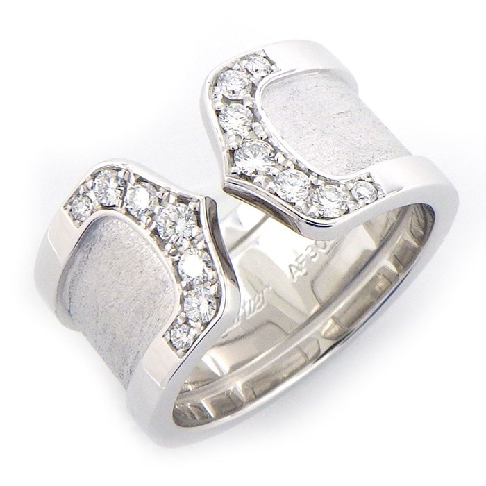 【カルティエ Cartier】リング C2 2C LM ワイド ダイヤモンド K18WG 9.5号 / #49 | ジェイビーワークス 公式 ...