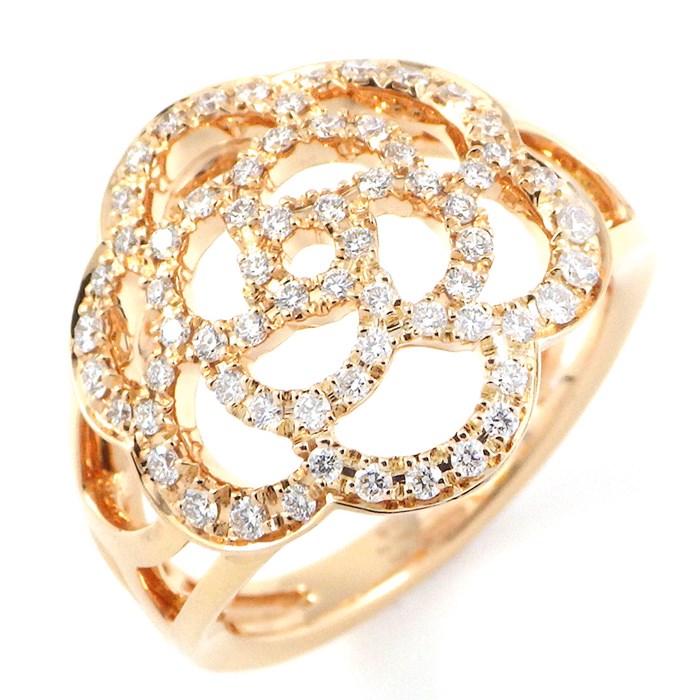 【シャネル CHANEL】リング カメリア フラワー ダイヤモンド K18PG 10号 / #50 | ジェイビーワークス 公式オンラインショップ