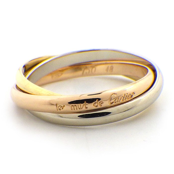 【カルティエ Cartier】リング トリニティ XS スリーカラー K18PG K18WG K18YG 8号 / #48 | ジェイビーワークス 公式オンラインショップ