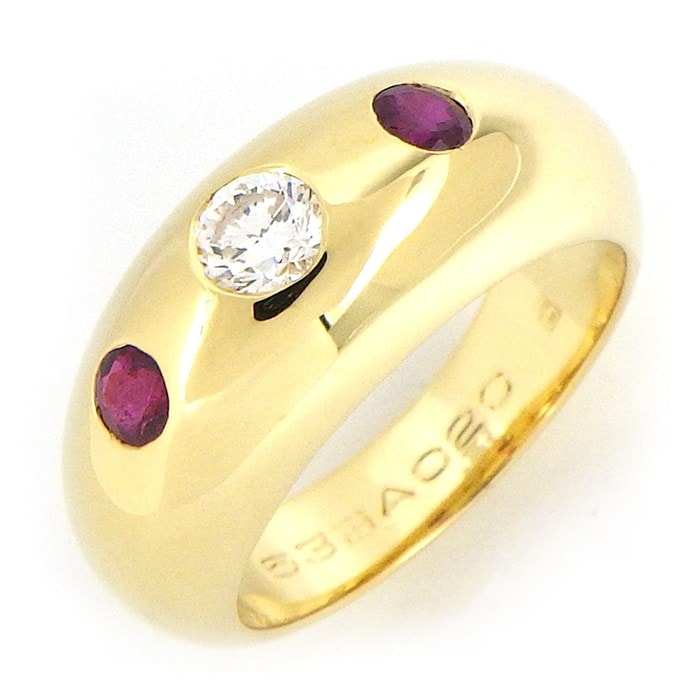 【カルティエ Cartier】リング ダフネ 2ポイント ルビー 1ポイント ダイヤモンド K18YG 10号 / #50 | ジェイビー ...