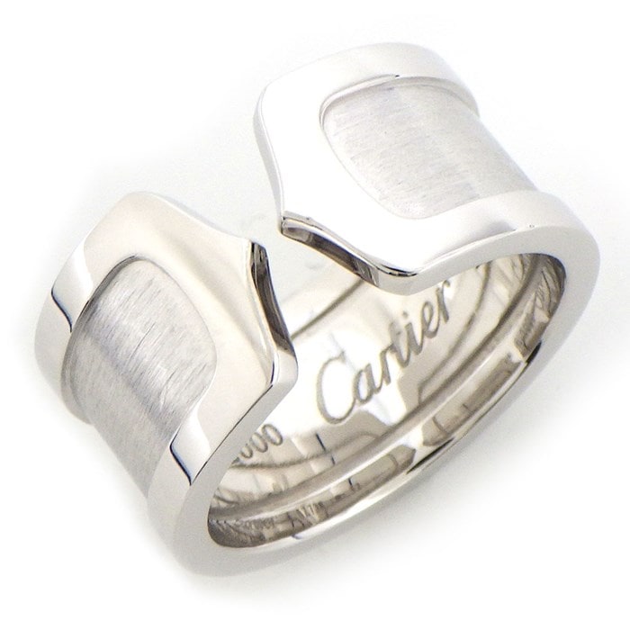 カルティエ Cartier リング 2C C2 ラージ LM ワイド K18WG 12号 / #52 【中古】 | ジェイビーワークス 公式 ...