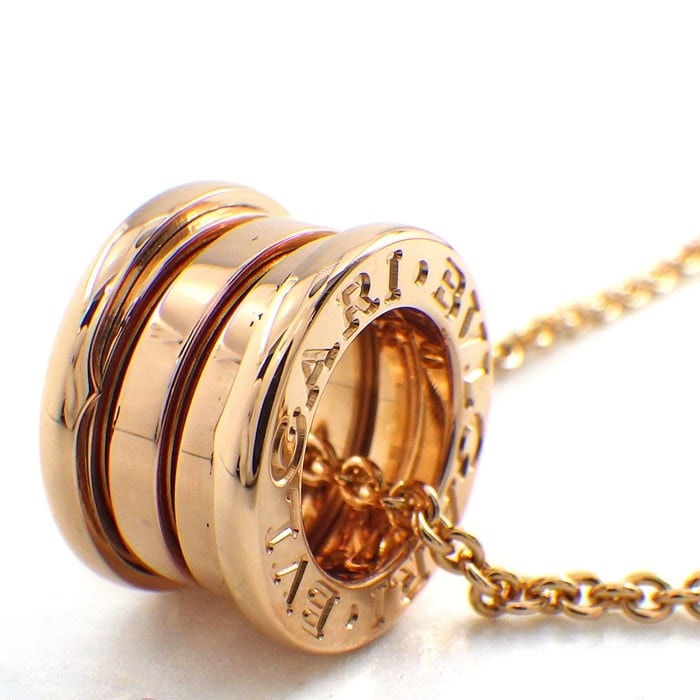 ブルガリ BVLGARI ネックレス B-zero1 ビーゼロワン スパイラル サークル ロゴ K18PG 【中古】 | ジェイビーワークス 公式オンラインショップ