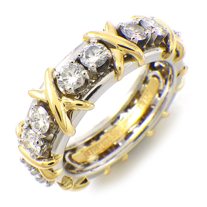ティファニー Tiffany & Co. リング ジャン シュランバージェ クロス 16ポイント ダイヤモンド K18YG PT950 8号 【中古】 | ジェイビーワークス 公式オンラインショップ