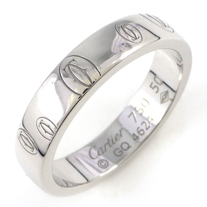 カルティエ Cartier リング ハッピーバースデー SM ロゴ C2 2C K18WG 10号 / #50 【中古】 | ジェイビー ...
