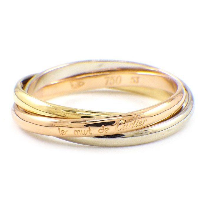 【カルティエ Cartier】リング トリニティ XS スリーカラー K18PG K18WG K18YG 13号 / #53 | ジェイビーワークス 公式オンラインショップ