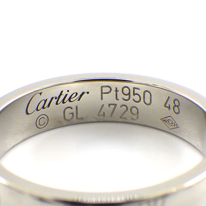 カルティエ Cartier リング ハッピーバースデー ロゴ バンド C2 2C PT950 8号 / #48 【中古】 | ジェイビー ...