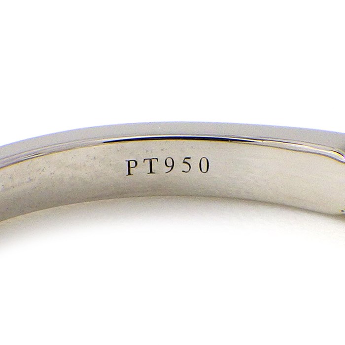 ティファニー Tiffany & Co. リング エンブレイス シェアドプロング セッティング 5ポイント ピンク サファイア 4ポイント ダイヤモンド PT950 10号 【中古 ...