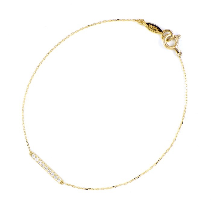 【アーカー AHKAH】ブレスレット ティナ バー ダイヤモンド 0.05ct K18YG 【箱・保付き】 | ジェイビーワークス 公式オンラインショップ