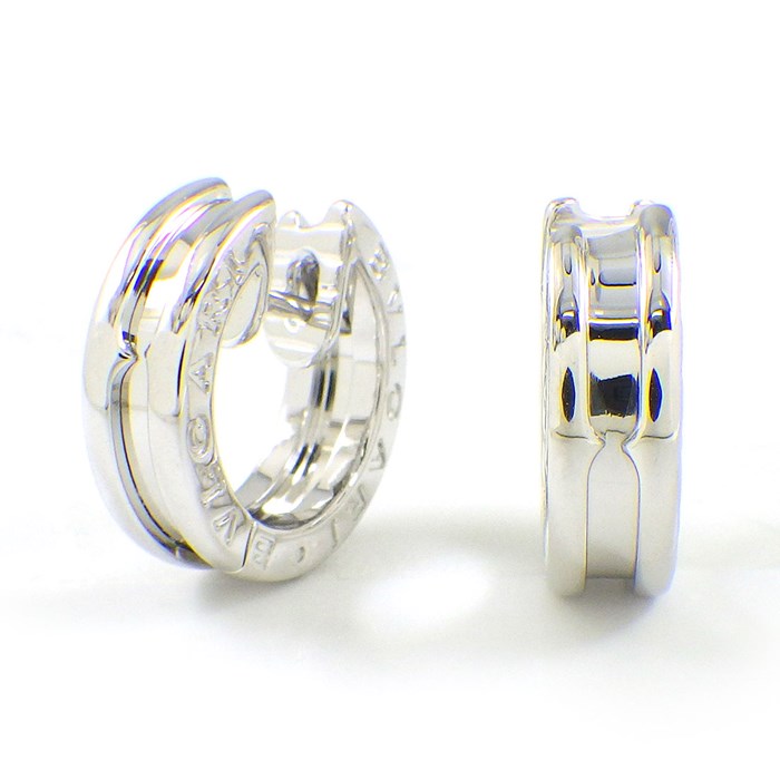 ブルガリ BVLGARI フープ ピアス B-Zero1 ビーゼロワン ロゴ K18WG 【中古】 | ジェイビーワークス 公式オンラインショップ