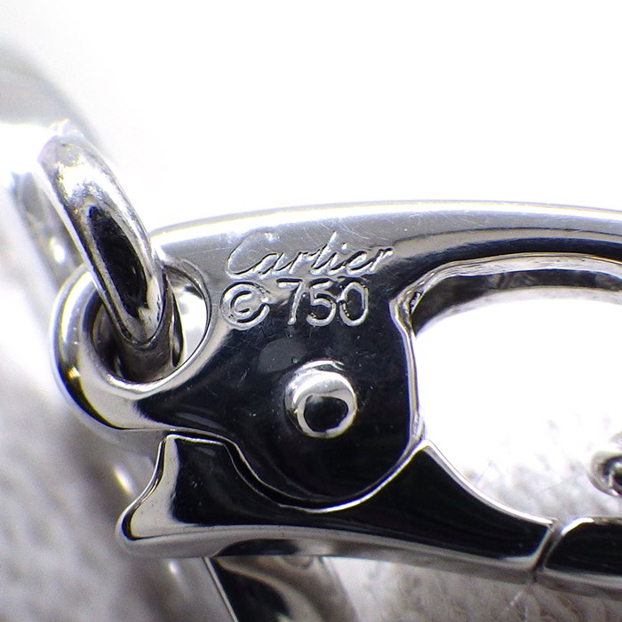 カルティエ Cartier ネックレス 2C C2 ハート ロゴ オープン ダイヤモンド K18WG 【中古】 | ジェイビーワークス 公式 ...