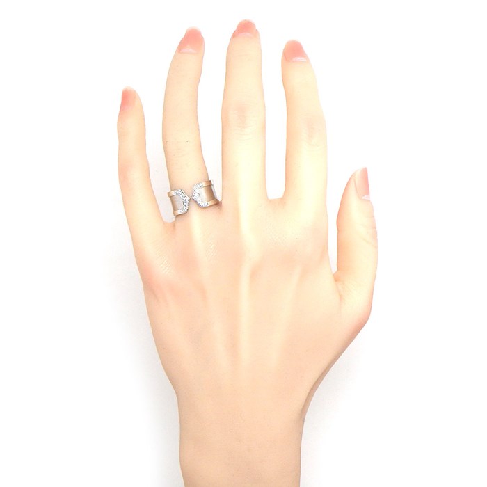 カルティエ Cartier リング C2 2C ワイド LM ダイヤモンド K18WG 11号 / #51 【中古】 | ジェイビーワークス ...