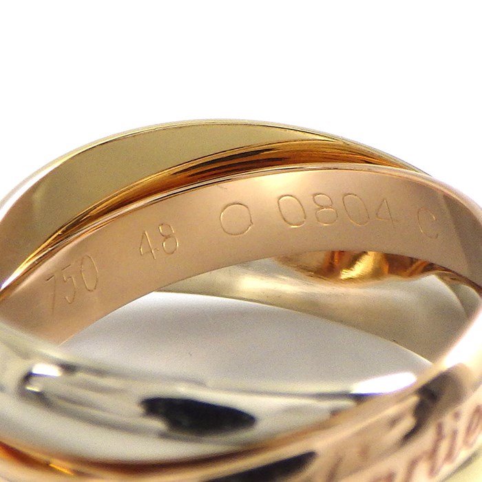 カルティエ Cartier リング トリニティ スリーカラー K18PG K18WG K18YG 7.5号 / #48 【中古】 | ジェイビーワークス 公式オンラインショップ