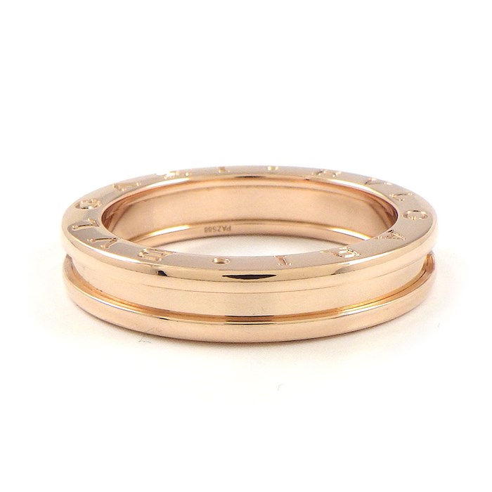 ブルガリ BVLGARI リング B-zero1 ビーゼロワン XS 336001 1バンド ロゴ K18PG 19.5号 / #60 【中古 ...