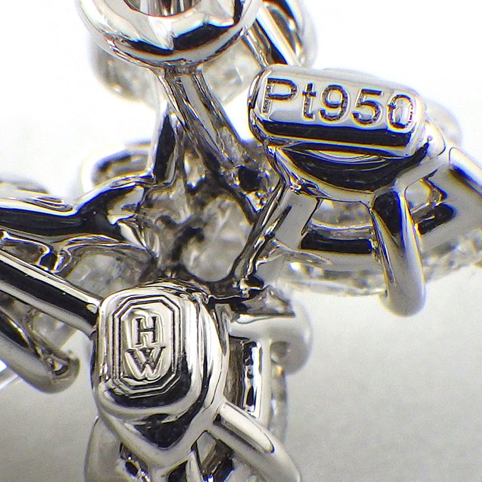 ハリーウィンストン HARRY WINSTON クリップ イヤリング ウィンストン・クラスター スモール EADPCLSMWC 6ポイント ...