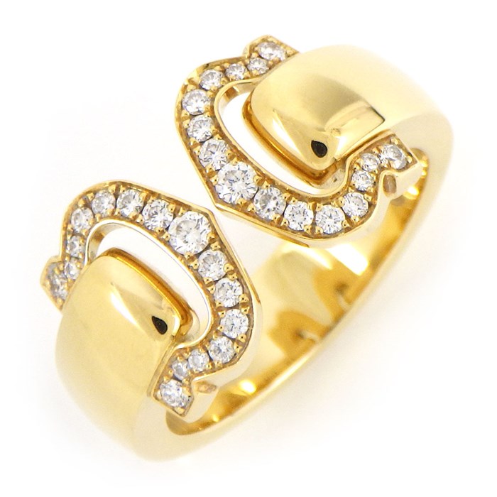 【カルティエ Cartier】リング ブークルセ 2C C2 ダイヤモンド K18YG 11号 / #51 | ジェイビーワークス 公式 ...
