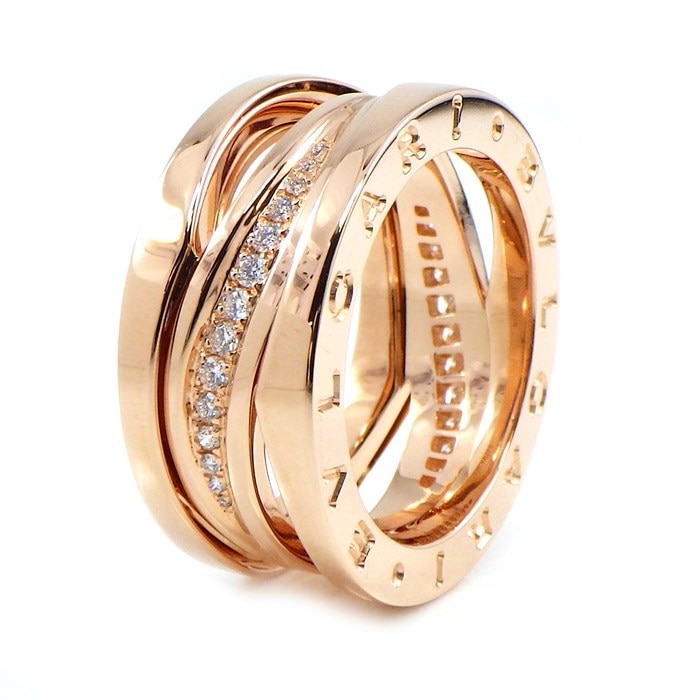 【ブルガリ BVLGARI】リング B-zero1 ビーゼロワン デザイン レジェンド ダイヤモンド K18PG 12号 / #53 | ジェイビーワークス 公式オンラインショップ