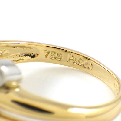 セリーヌ CELINE リング トリオンフ ダイヤモンド 計0.16ct PT900 K18YG 7.5号 【中古】 | ジェイビーワークス 公式オンラインショップ