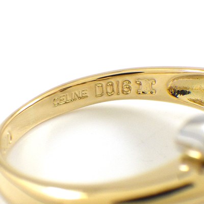 セリーヌ CELINE リング トリオンフ ダイヤモンド 計0.16ct PT900 K18YG 7.5号 【中古】 | ジェイビーワークス 公式オンラインショップ