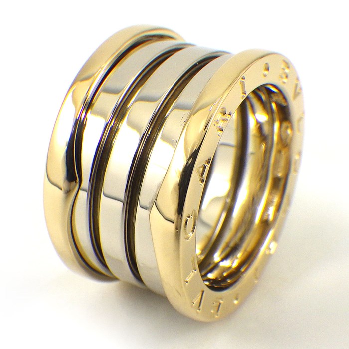ブルガリ BVLGARI リング B-zero1 ビーゼロワン 4バンド 銀座限定モデル バイカラー K18WG K18YG 8.5号 / #49 【中古】 | ジェイビーワークス 公式 ...