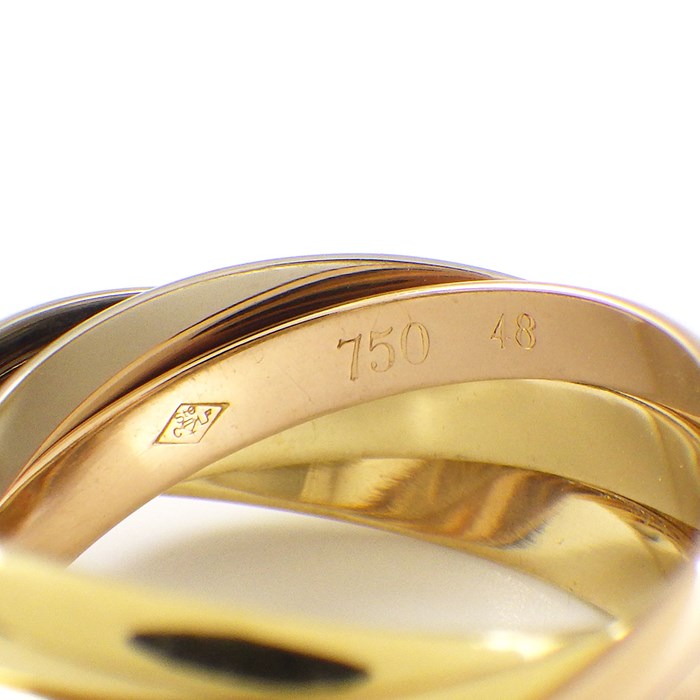 カルティエ Cartier リング トリニティ 5連 スリーカラー K18PG K18WG K18YG 8.5号 / #48 【中古】 | ジェイビーワークス 公式オンラインショップ