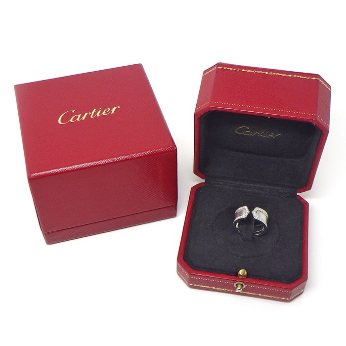カルティエ Cartier リング C2 2C LM フル ダイヤモンド K18WG 10号 / #50 【中古】 | ジェイビーワークス ...