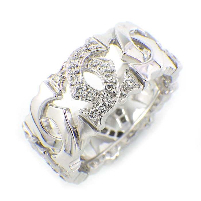 【カルティエ Cartier】リング アントルラセ 2C C2 ハーフ ダイヤモンド K18WG 8.5号 / #49 | ジェイビーワークス ...