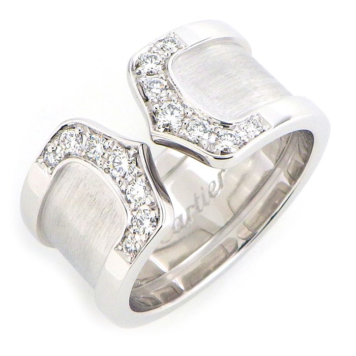 【カルティエ Cartier】リング C2 2C LM ワイド ダイヤモンド K18WG 12.5号 / #52 | ジェイビーワークス 公式 ...