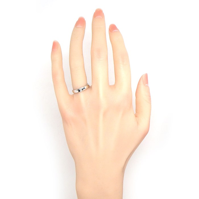 ティファニー Tiffany & Co. リング ルシダ フォーエバー ウェディング バンド 1ポイント トゥルーカット ダイヤモンド PT950 10号 / #10 【中古】 | ジェイビー ...