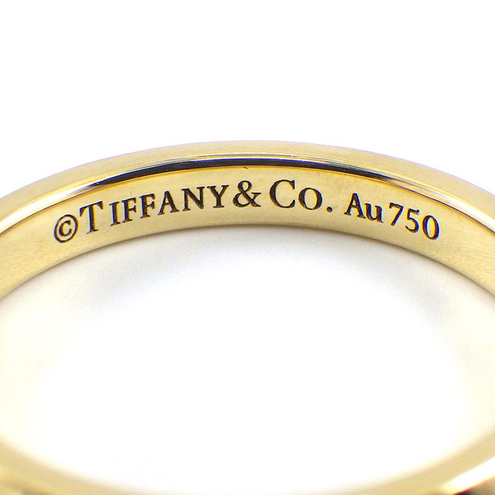 ティファニー Tiffany & Co. リング トゥルー バンド 幅2.5mm 67134672 5ポイント ダイヤモンド 0.05ct K18YG 11.5号 【中古】 | ジェイビー ...