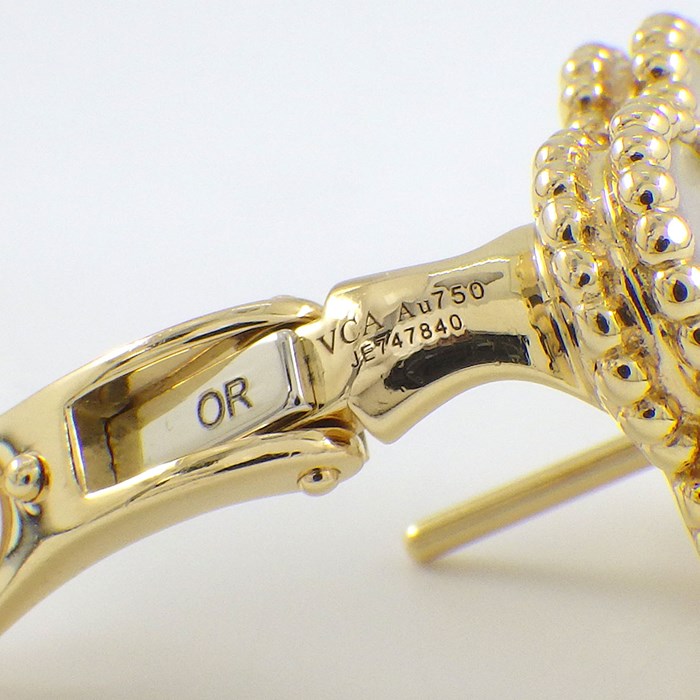 ヴァンクリーフ＆アーペル Van Cleef & Arpels ピアス ヴィンテージ アルハンブラ VCARA44100 ホワイト シェル ...